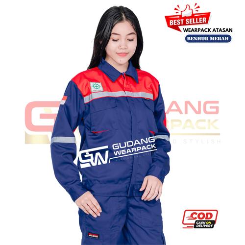 Promo Gudang Wearpack - Baju Kerja Seragam Proyek Warna Benhur Merah ...