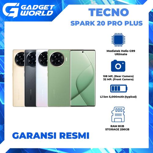 Promo Tecno Spark 20 Pro Plus 8/256GB Garansi Resmi Tecno Indonesia ...
