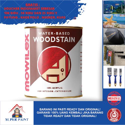 Jual CAT PELAPIS KAYU MOWILEX WOODSTAIN WATER BASED SEMUA WARNA 1 LITER - WS 600 ANTIQUE ...