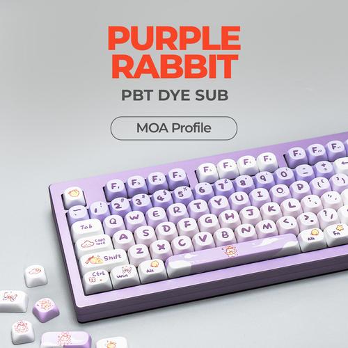 Jual PURPLE RABBIT PBT Dye Sub MOA Profile Keycaps - Jakarta Utara ...