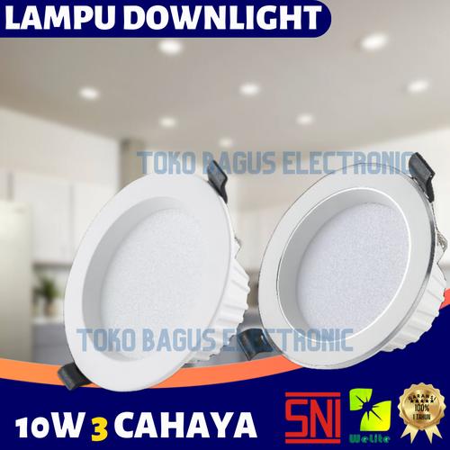 Jual LAMPU DOWNLIGHT LED 10W 3 IN 1/DOWNLIGHT PLAFON LED /3 CAHAYA 1 ...
