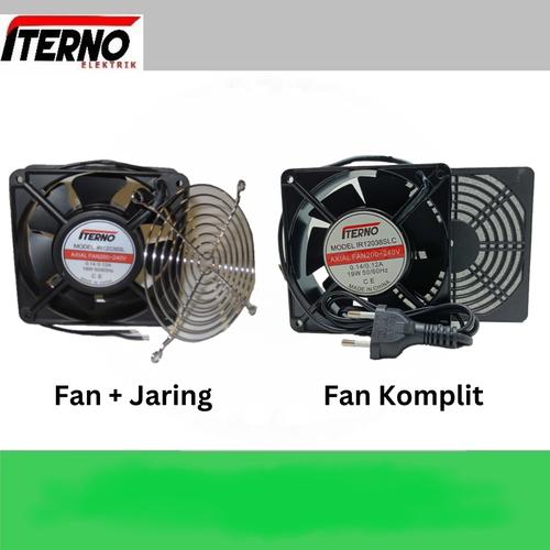 Jual Cooling Fan Panel 12x12x3.8cm 4in Kotak 220VAC Iterno + Jaring ...
