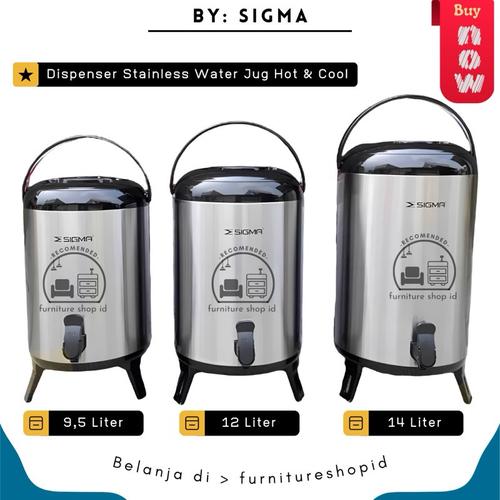 Jual Sigma - Water Jug Termos Air Panas Dan Dingin 9,5-12-14 Liter ...
