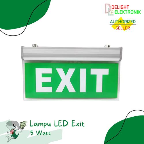 Jual Lampu LED Emergency Exit Sign Tangga Darurat Akrilik 5W Watt ...
