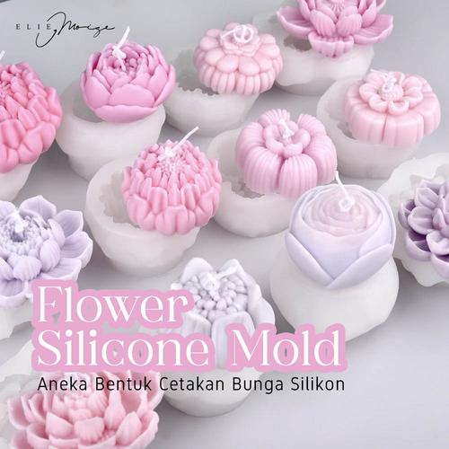 Jual Cetakan Lilin Plaster Pudding Bunga Viral Puding Jelly Estetik ...