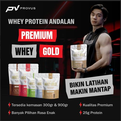 Jual PROVUS WHEY GOLD - PROTEIN WHEY CONCENTRATED 300 GR 900 GR - 900gr ...