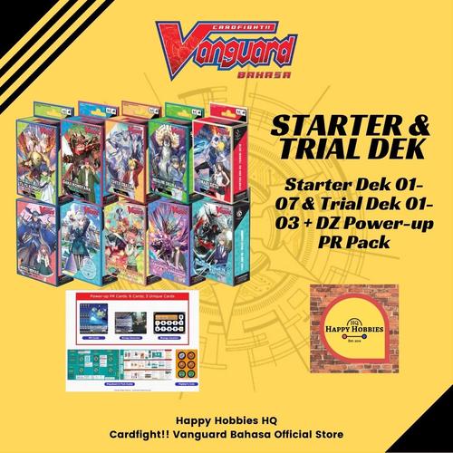 Jual Cardfight!! Vanguard D Bahasa Starter Dek 01-07 & Trial Dek 01-03 with DZ Power-up PR Pack ...