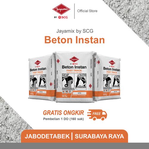 Promo Jayamix by SCG Fast Track Beton Instan @7D Screening [160 Sak] - K175, JABODETABEK Cicil 0 ...