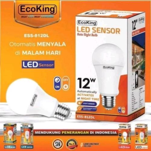Jual Ecoking Lampu LED Sensor Cahaya 12 Watt Putih otomatis malam ...