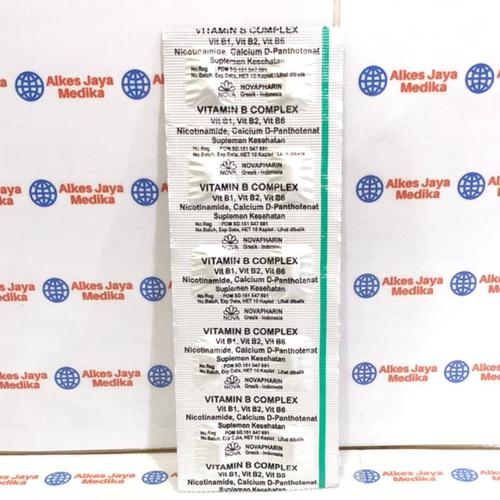 Jual Vitamin B Complex Novapharin Strip isi 10 Tablet - Vitamin B ...