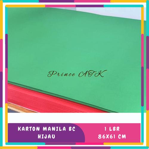 Jual Kertas Karton Manila BC Pindo Deli Warna Hijau Tua Uk. 86x61 cm ...
