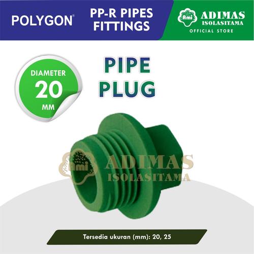 Promo Fitting PPR Polygon Plug Diameter 20 mm Sambungan Pipa Warna ...