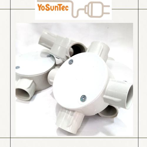 Jual T Dus Tdus Tedus T Dos Cabang 3 Cabang 4 Putih 20mm Murah Conduit ...