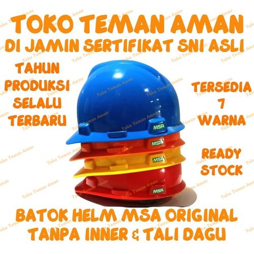 Jual Batok Helm MSA SNI Safety Proyek K3 Tanpa Inner / Sarang Lokal ...
