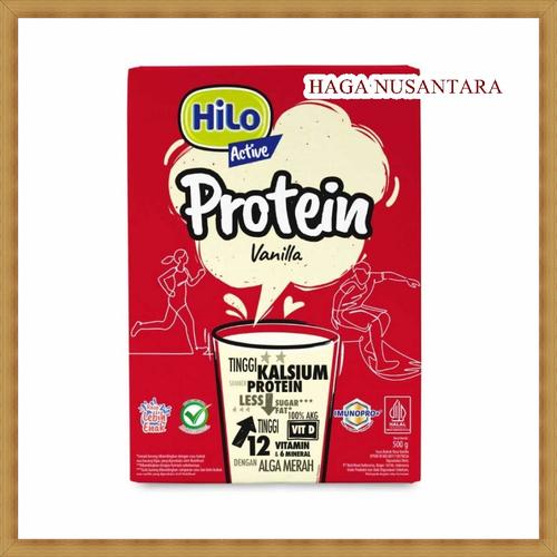 Jual Hilo Active Protein Vanila Vanilla 500 gram | Hilo Active Vanilla ...