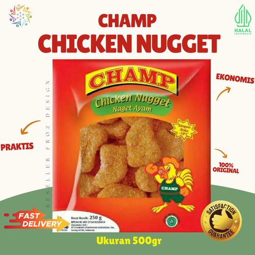 Jual Champ chicken nugget | naget Champ 500gr| Naget Nugget Nagget ...