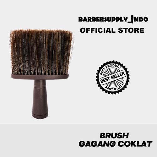 Jual SIKAT / KUAS / BRUSH NYLON HALUS NECK BRUSH GAGANG PLASTIK COKELAT ...