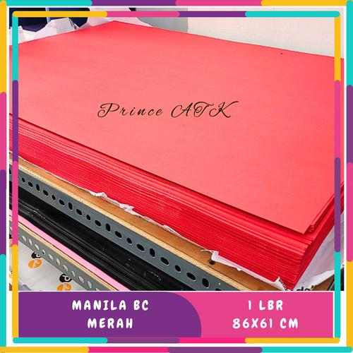 Jual KERTAS KARTON MERAH MANILA BC - Merah, 5 lbr - Kota Surabaya ...