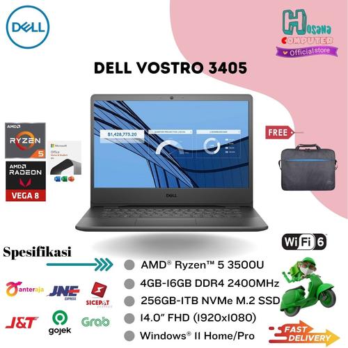 Promo LAPTOP DELL VOSTRO 3405 - RYZEN 5 3500U 8GB 256GB SSD/512GB SSD ...