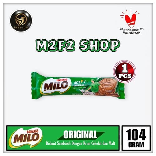 Jual Milo Sandwich Activ Original Chocolate Malt Cream | Biskuit Roll ...