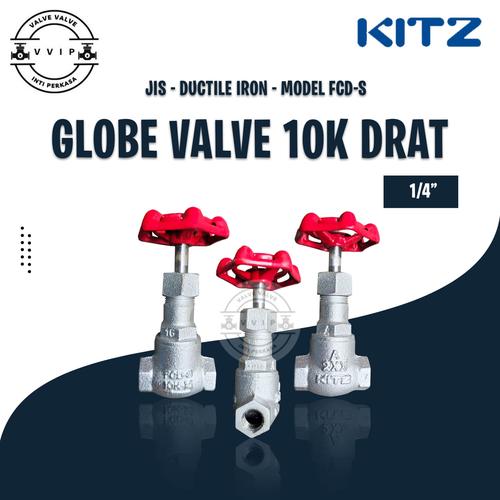Jual GLOBE VALVE KITZ KITAZAWA 10K DRAT SCR BSPT NPT MODEL FCD-S ...