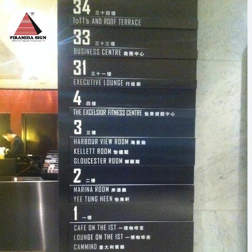 Jual permanent direktori lift elevator nama lantai sign tanda board ...