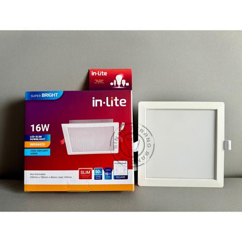 Jual LAMPU LED PLAFON INLITE SLIM DOWNLIGHT KOTAK 16W 16 WATT ...