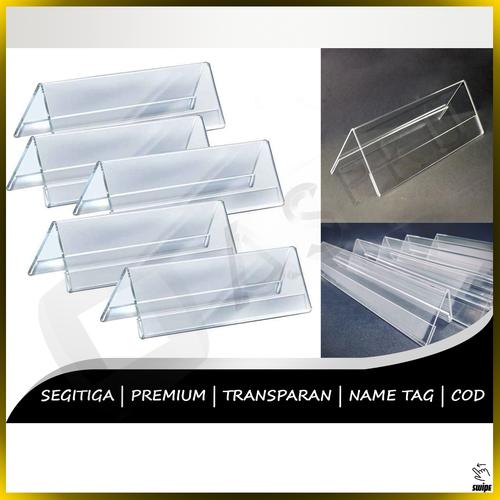 Jual Akrilik Papan Nama Meja Panitia Display Kantor Segitiga Segi Tiga ...