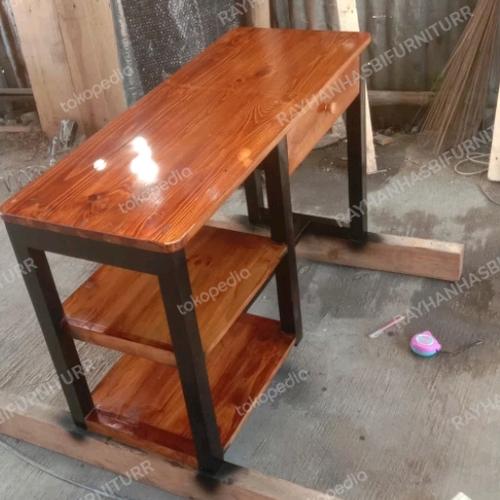 Jual meja multipungsi 2 rak 1laci kayu jatu belanda - Kota Tangerang ...