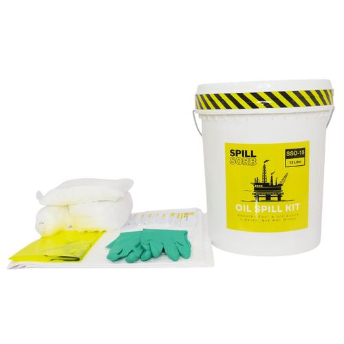 Jual Oil Spill Spill Sorb Kit 15 Liter Penyerap Cairan Minyak 4 Gallon ...