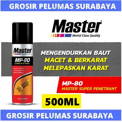 Jual 500ML Master MP80 MP-80 Penetrant WD Lubricant Pelumas anti karat ...