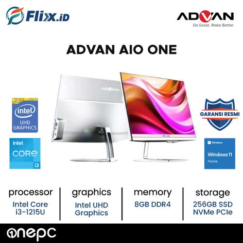 Promo ADVAN AIO ONE Core i3 1215U 8GB 256 SSD 23,8"FHD Win 11 Home ...