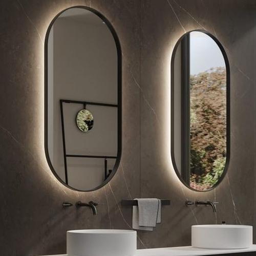 Jual Cermin LED Frame Besi Kapsul, LED Mirror,Cermin Frameless Kaca ...