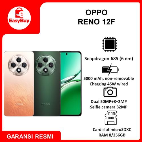Promo OPPO Reno 12F 8/256GB Garansi Resmi Oppo Indonesia - Green ...