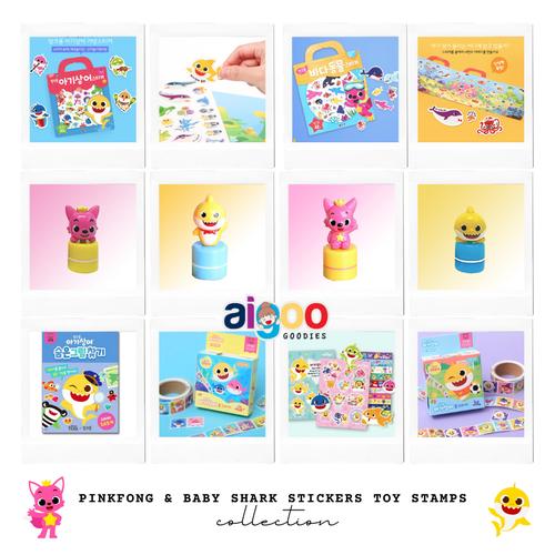 Jual PinkFong Baby Shark Stickers/Toy Stamp/Stationery - ORI KOREA 100% ...