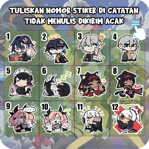 Jual Stiker Glossy Zenless Zone Zero ZZZ Ellen Belle Von, Sticker Anime ...