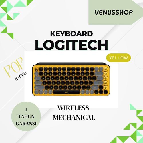 Jual Logitech POP Keys Keyboard Wireless Mechanical, Emoji Keys ...