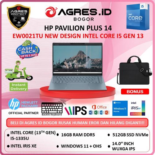 Promo HP Pavilion Plus 14 Intel Core i5 1355U Ram 16GB 512gb SSD W11 ...