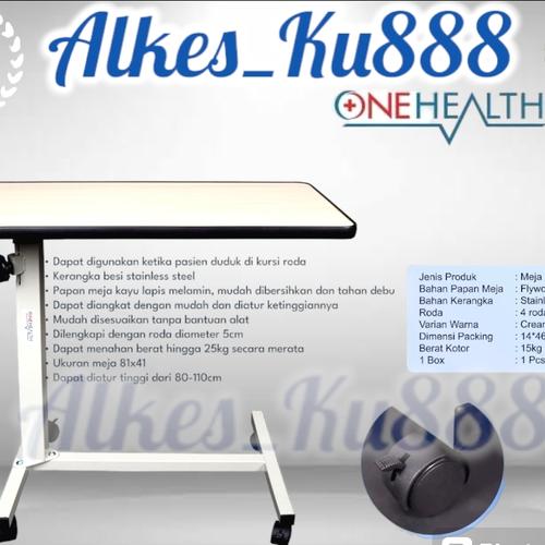 Jual OVERBED TABLE MEJA PORTABLE UNTUK PASIEN ONEHEALTH - Kota Medan - Alkes_ku888 | Tokopedia