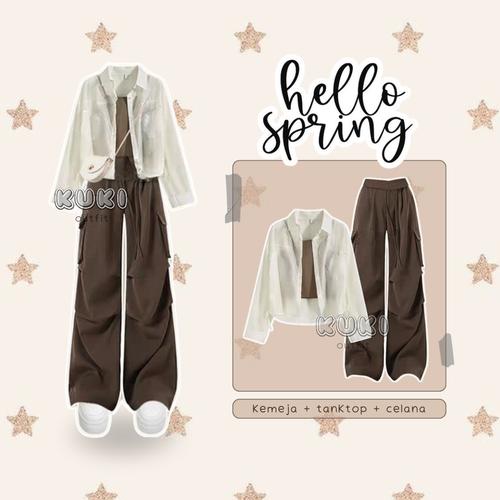 Promo Oneset Cool Style Oneset Wanita Korean Style One Set remaja Kerja ...