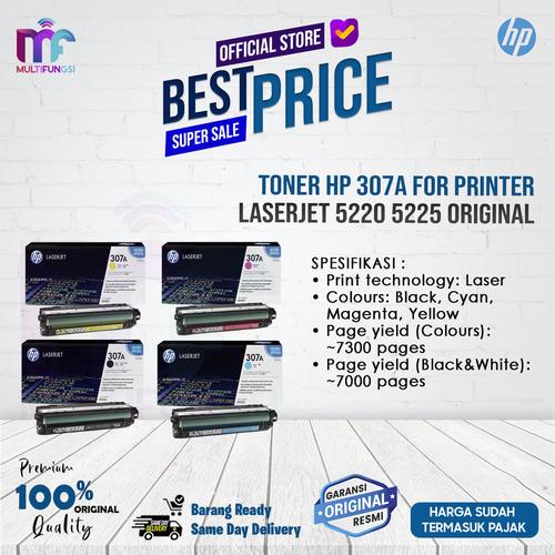 Jual Toner HP 307A BK/C/M/Y Original LaserJet Cartridge For CP5220 ...