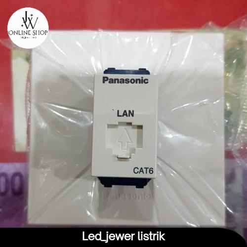 Jual Panasonic Stop Kontak LAN Data CAT6 inbow - Jakarta Pusat - LED ...