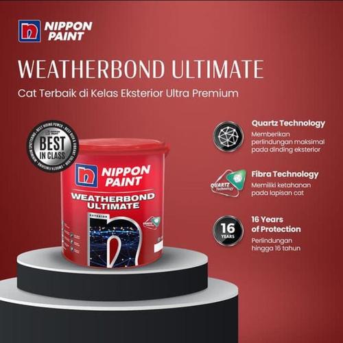 Jual Cat Tembok Nippon Paint Weatherbond Ultimate Putih (D1) - Galon ...