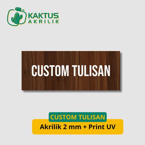 Jual Custom tulisan untuk signage I papan nama ruangan akrilik motif ...