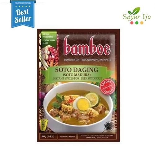 Jual Bamboe Bumbu Soto Daging 40 Gram / Pack Spice Mix For Indonesian ...