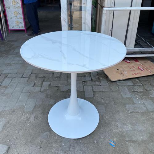 Jual meja Cafe / meja bulat / meja teras / coffee table granit tile ...