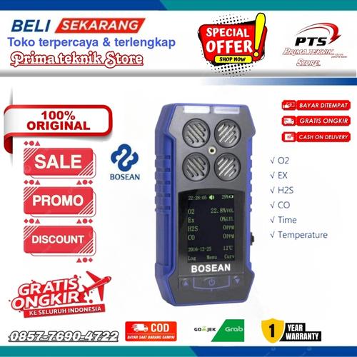 Jual Gas Detector BH4S 4 in 1 O2 CO LEL BOSEAN Monitor BH-4S Hidrogen - Jakarta Barat - PRIMA ...
