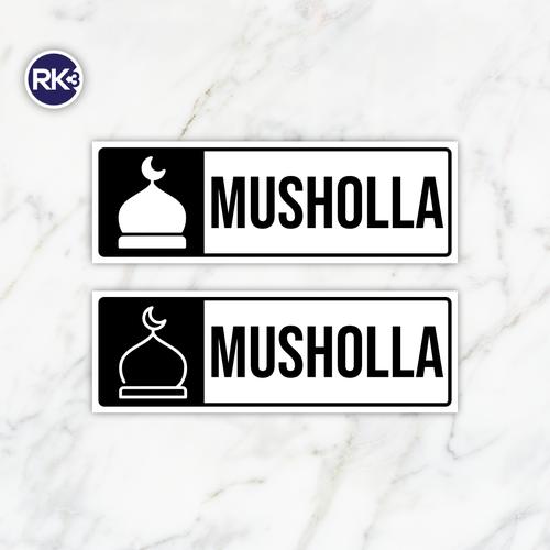 Jual Rambu Petunjuk Musholla - Ukuran 10cm x 30cm - Bahan Akrilik 2mm ...