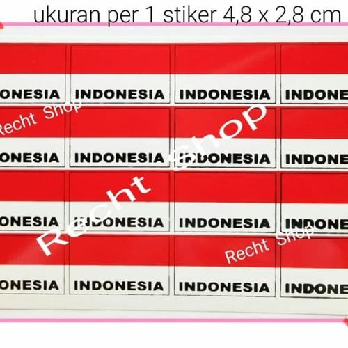 Jual Stiker Sticker Tempelan Wajah Bendera Merah Putih Bendera ...