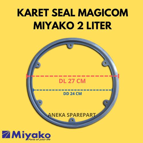 Jual KARET SEAL MAGICOM MIYAKO 2 LITER UKURAN SESUAI GAMBAR - Kota ...